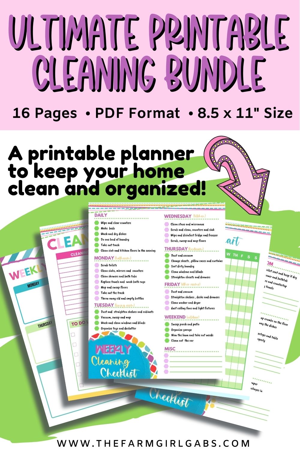 The Ultimate Cleaning Planner – Farm Girl Designs