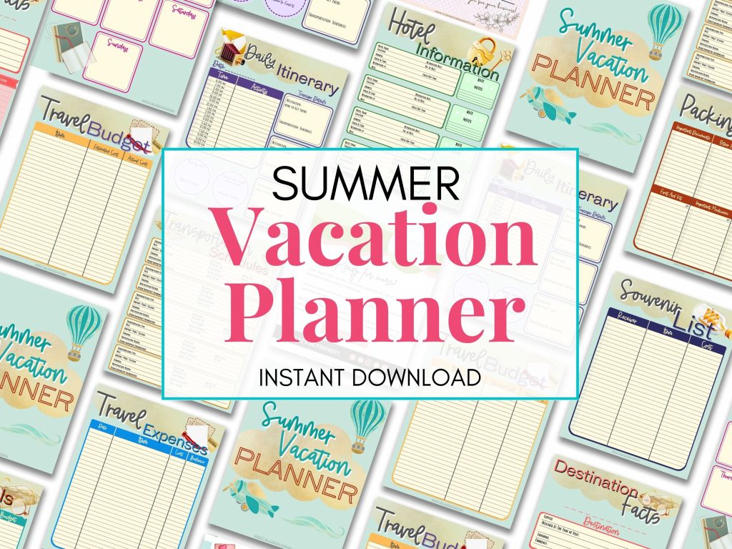 Summer Vacation Planner – Farm Girl Designs