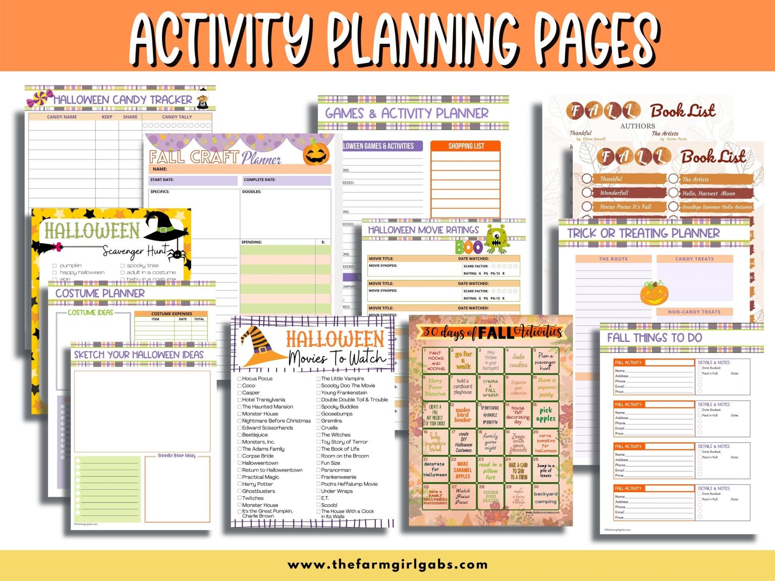 Ultimate Halloween Planner – Farm Girl Designs