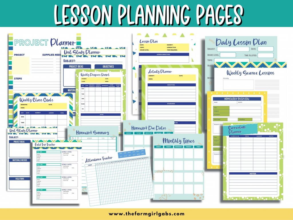 Homeschool Planner – Farm Girl Designs