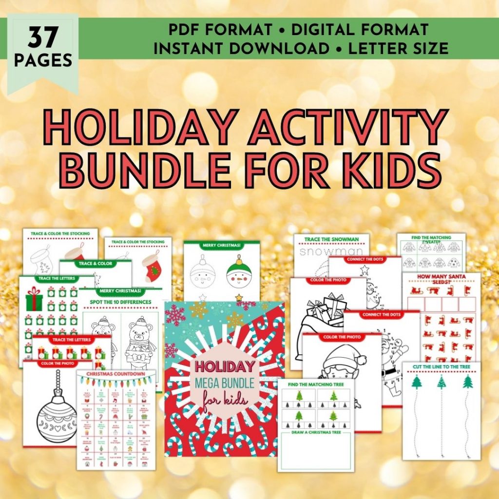 Holiday Activity Book For Kids – Farm Girl Designs